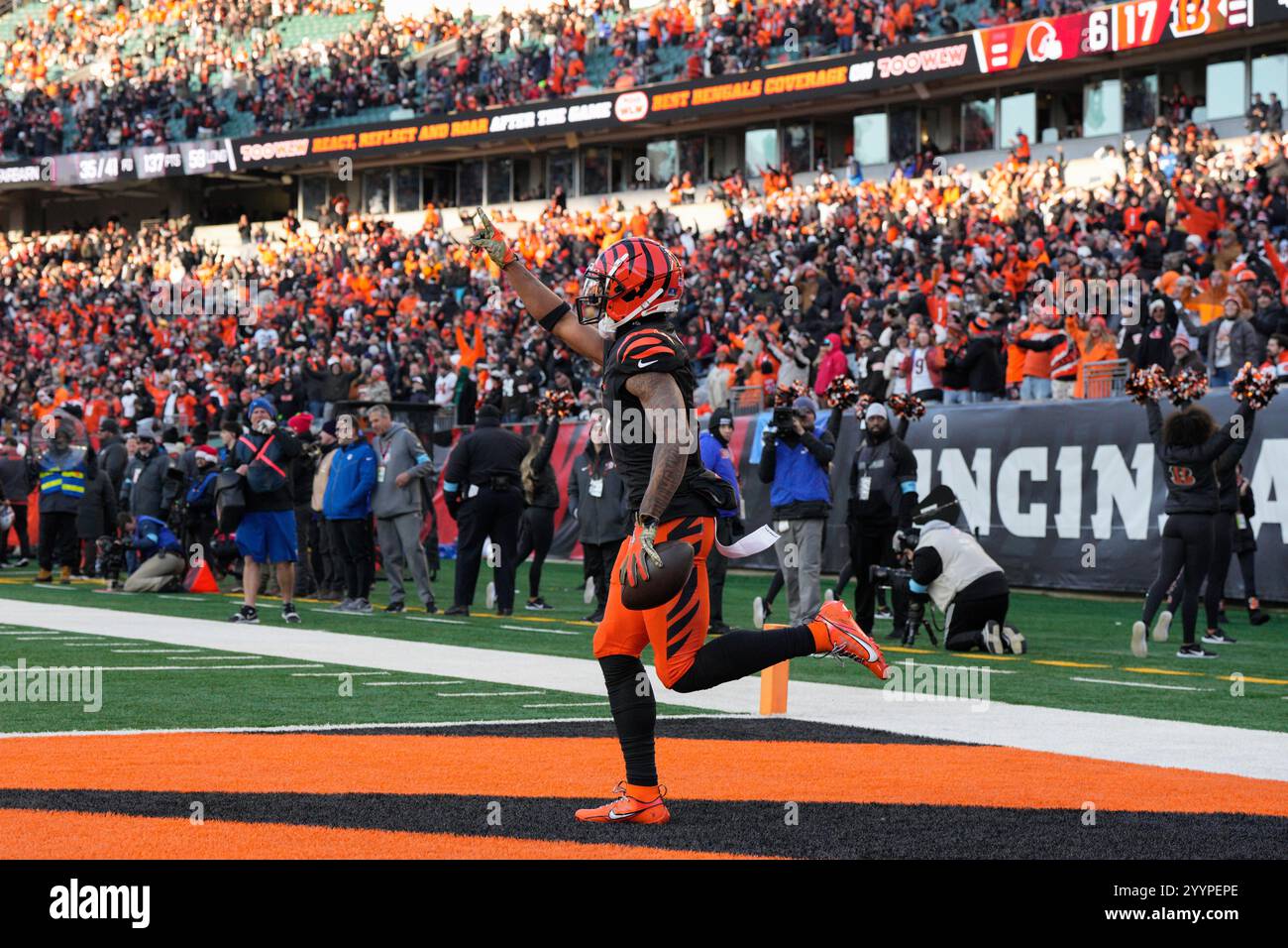 Cincinnati Bengals wide receiver Ja'Marr Chase (1) celebrates after ...