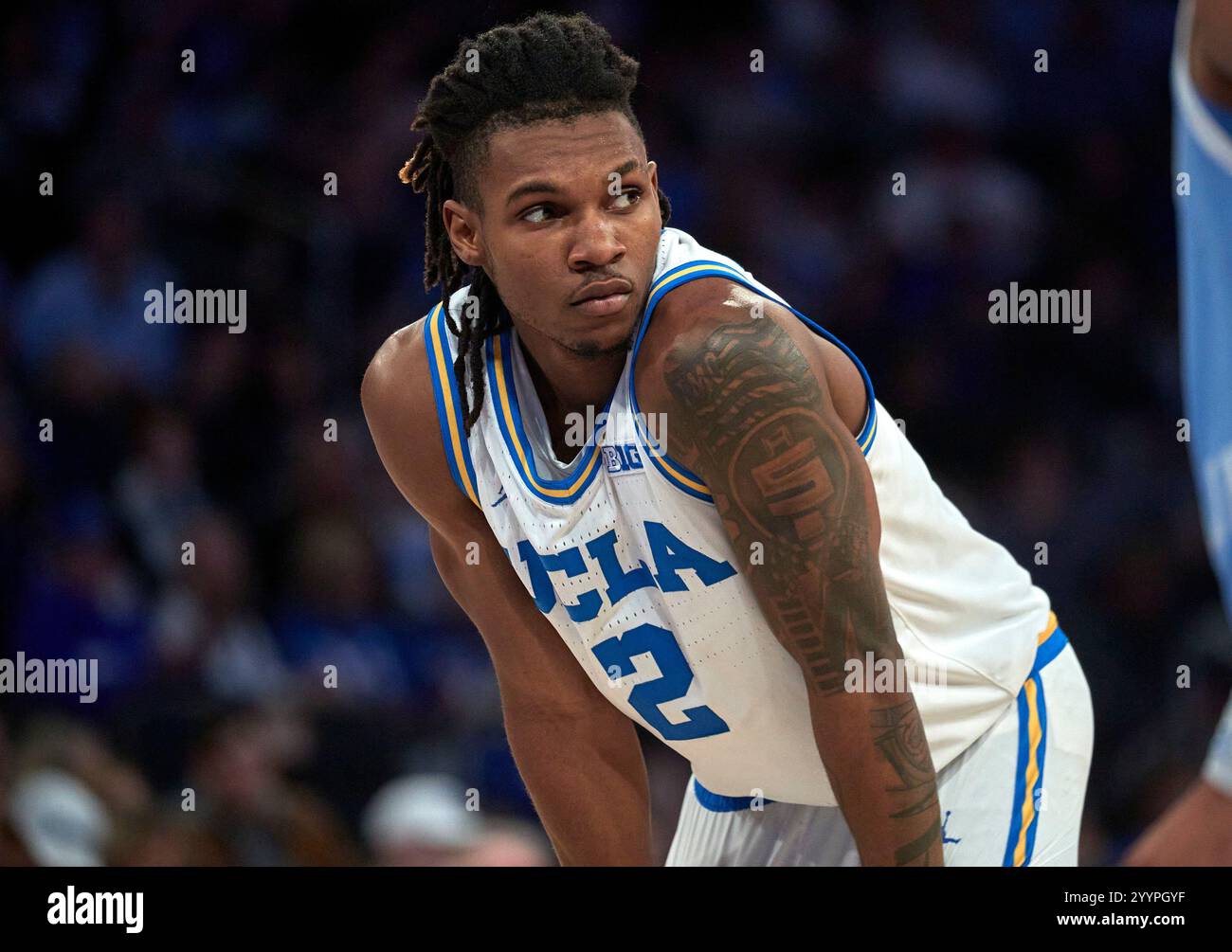 UCLA Bruins guard Dylan Andrews (2) during the game against the North ...