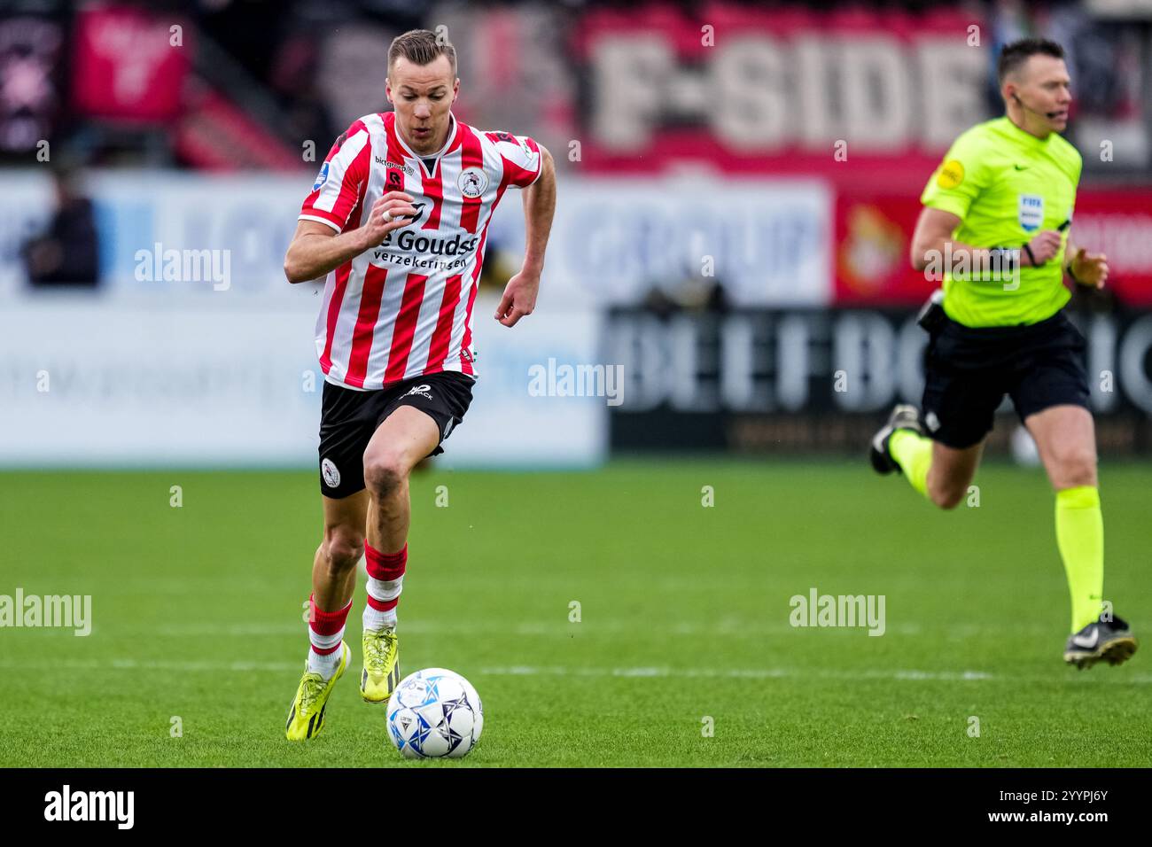 Rotterdam - Arno Verschueren of Sparta Rotterdam dribbles with the ball ...
