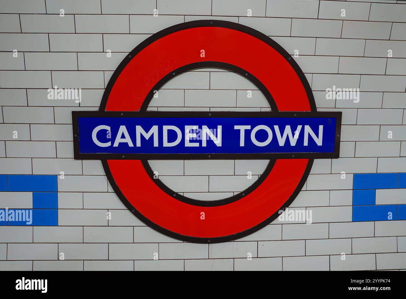 London Underground Roundel Sign at Camden Town Station Stock Photo - Alamy