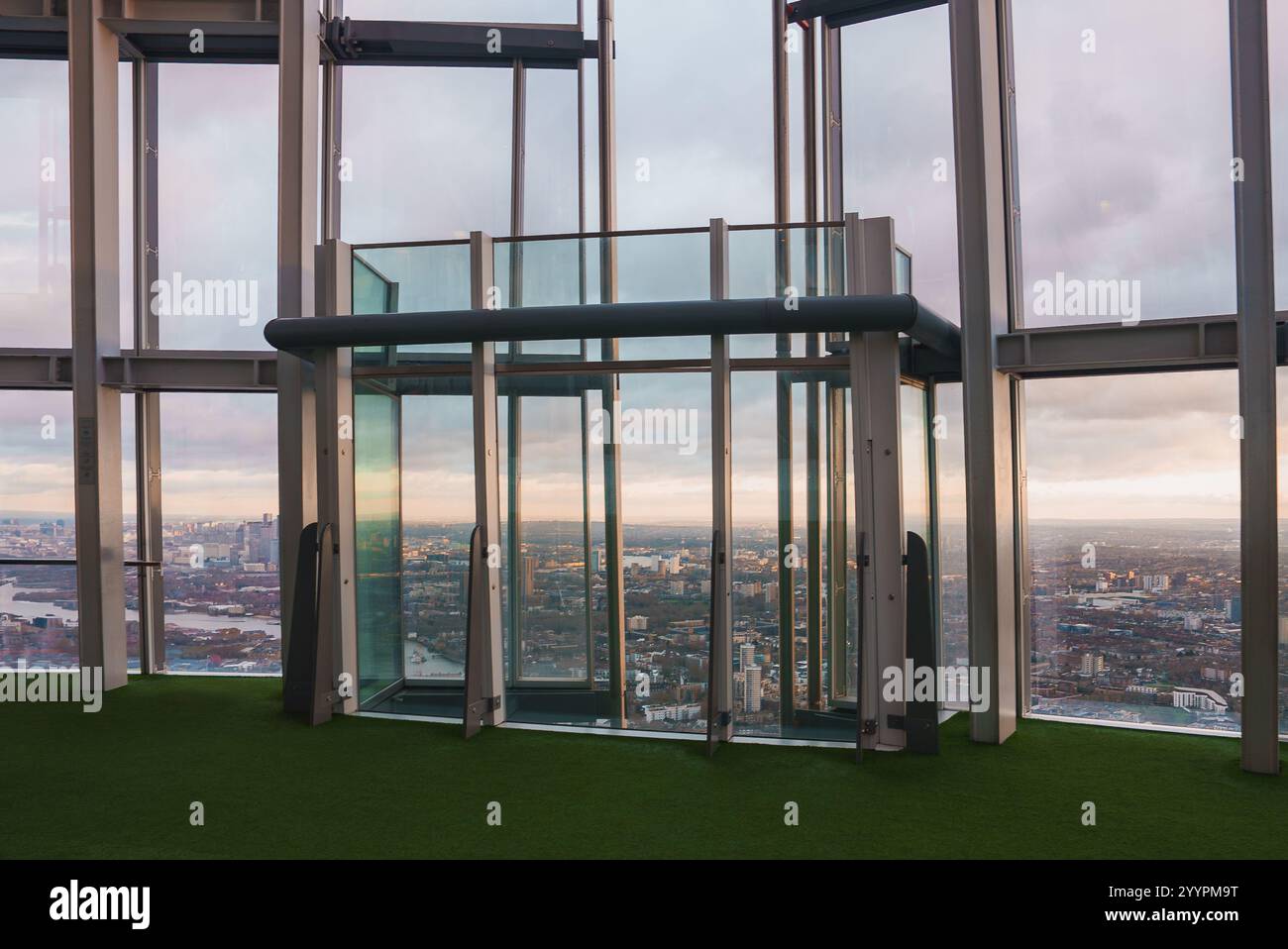Interior View from The Shard's Observation Deck in London Stock Photo ...