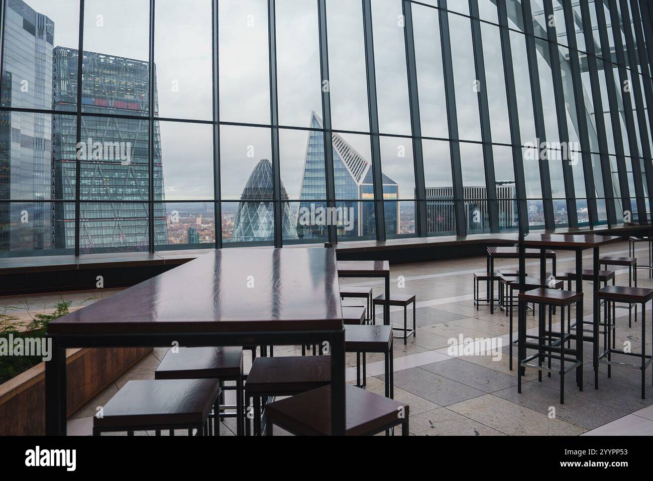 Modern Indoor Space with Panoramic View of London's Iconic Skyline ...