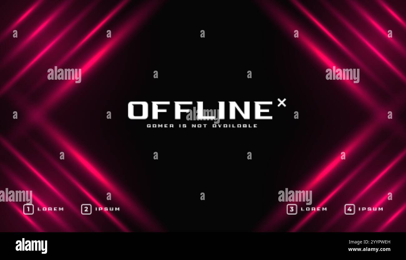 shiny offline gaming banner template Stock Vector Image & Art - Alamy