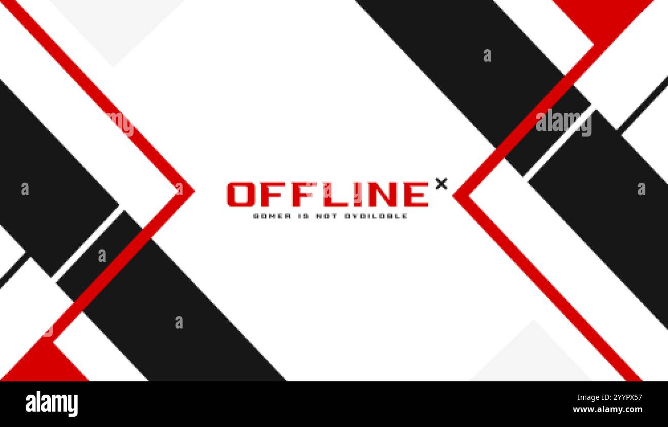offline gaming banner design template Stock Vector Image & Art - Alamy