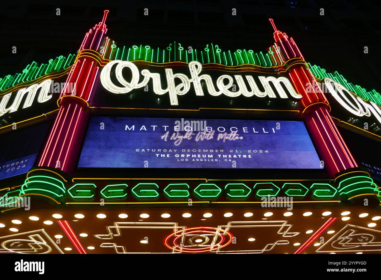 Los Angeles, California, USA 21st December 2024 Singer Matteo Bocelli A ...