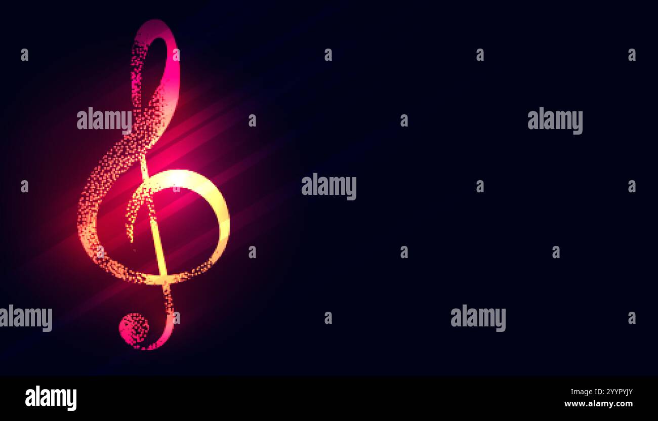 glowing shiny musical notes background design Stock Vector Image & Art ...