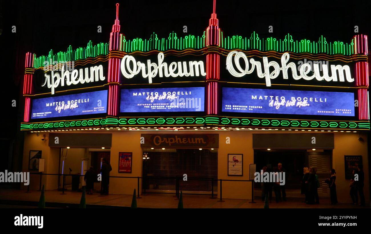 Los Angeles, California, USA 21st December 2024 Singer Matteo Bocelli A ...