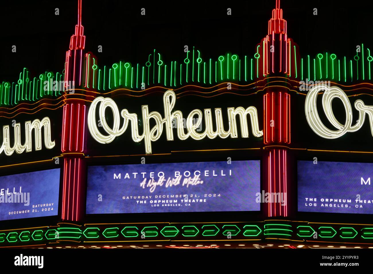 Los Angeles, California, USA 21st December 2024 Singer Matteo Bocelli A ...