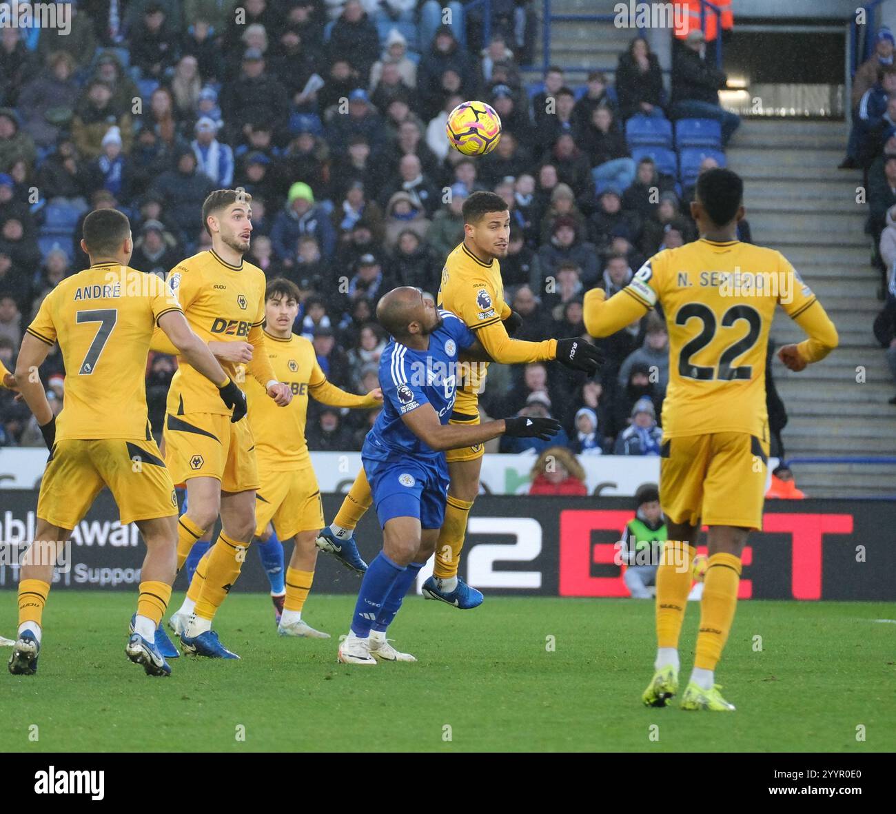 22nd December 2024; King Power Stadium, Leicester, England; Premier ...