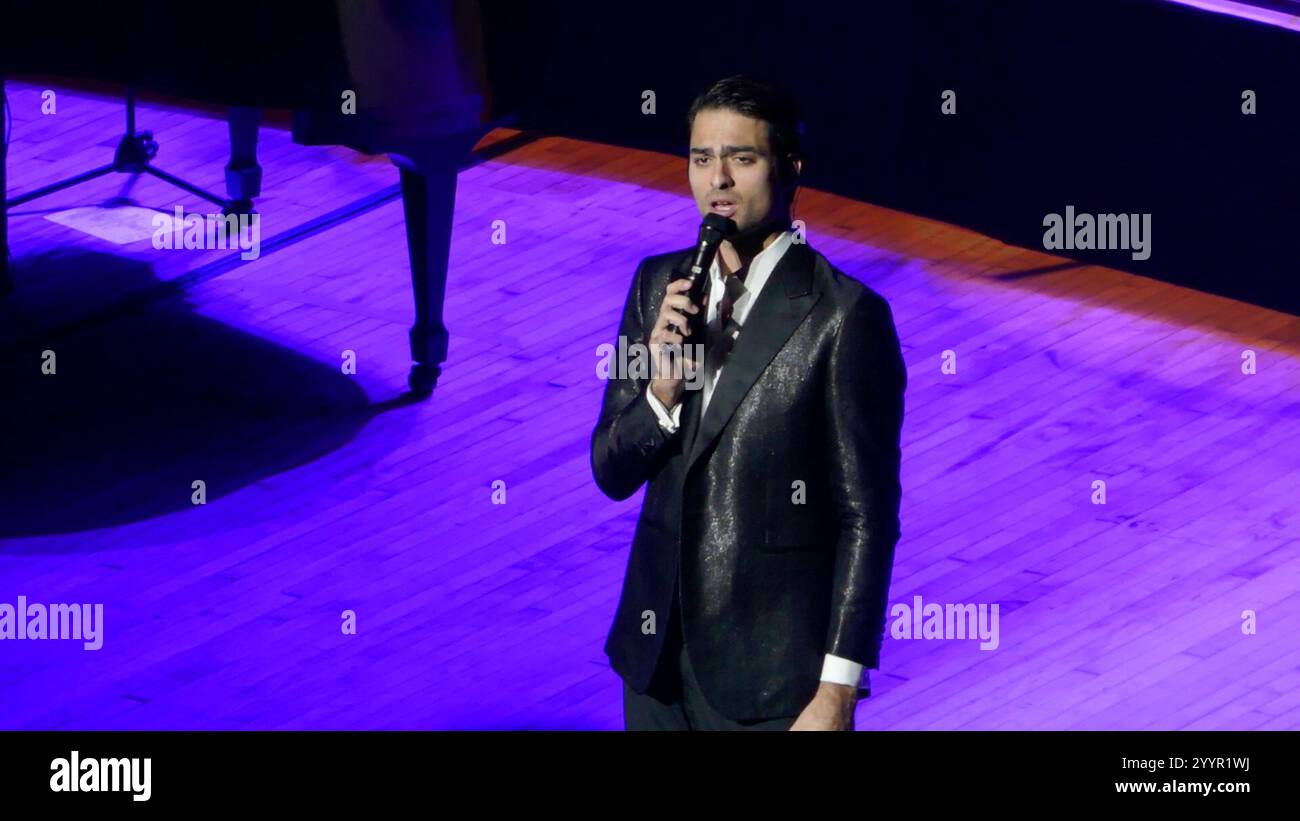 Los Angeles, California, USA 21st December 2024 Singer Matteo Bocelli ...