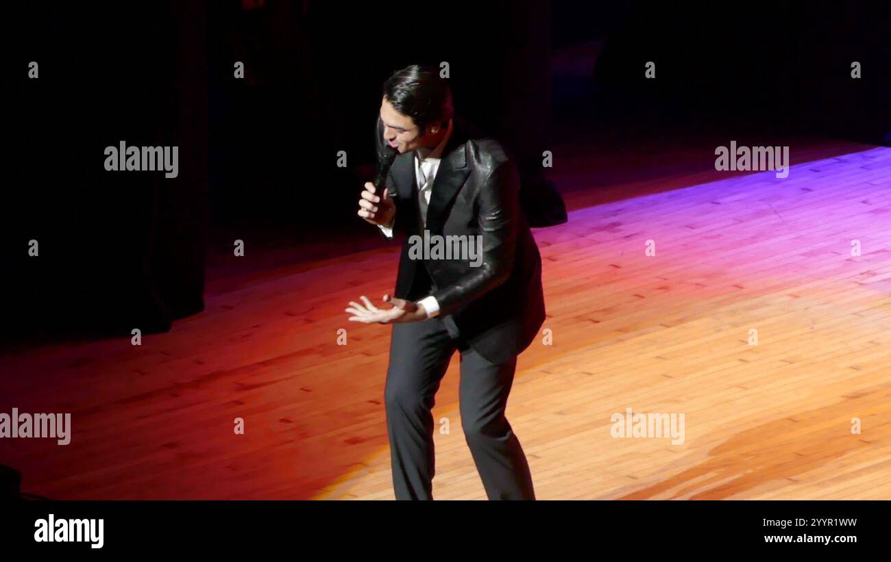 Los Angeles, California, USA 21st December 2024 Singer Matteo Bocelli ...