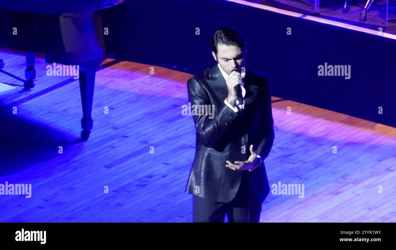 Los Angeles, California, USA 21st December 2024 Singer Matteo Bocelli ...