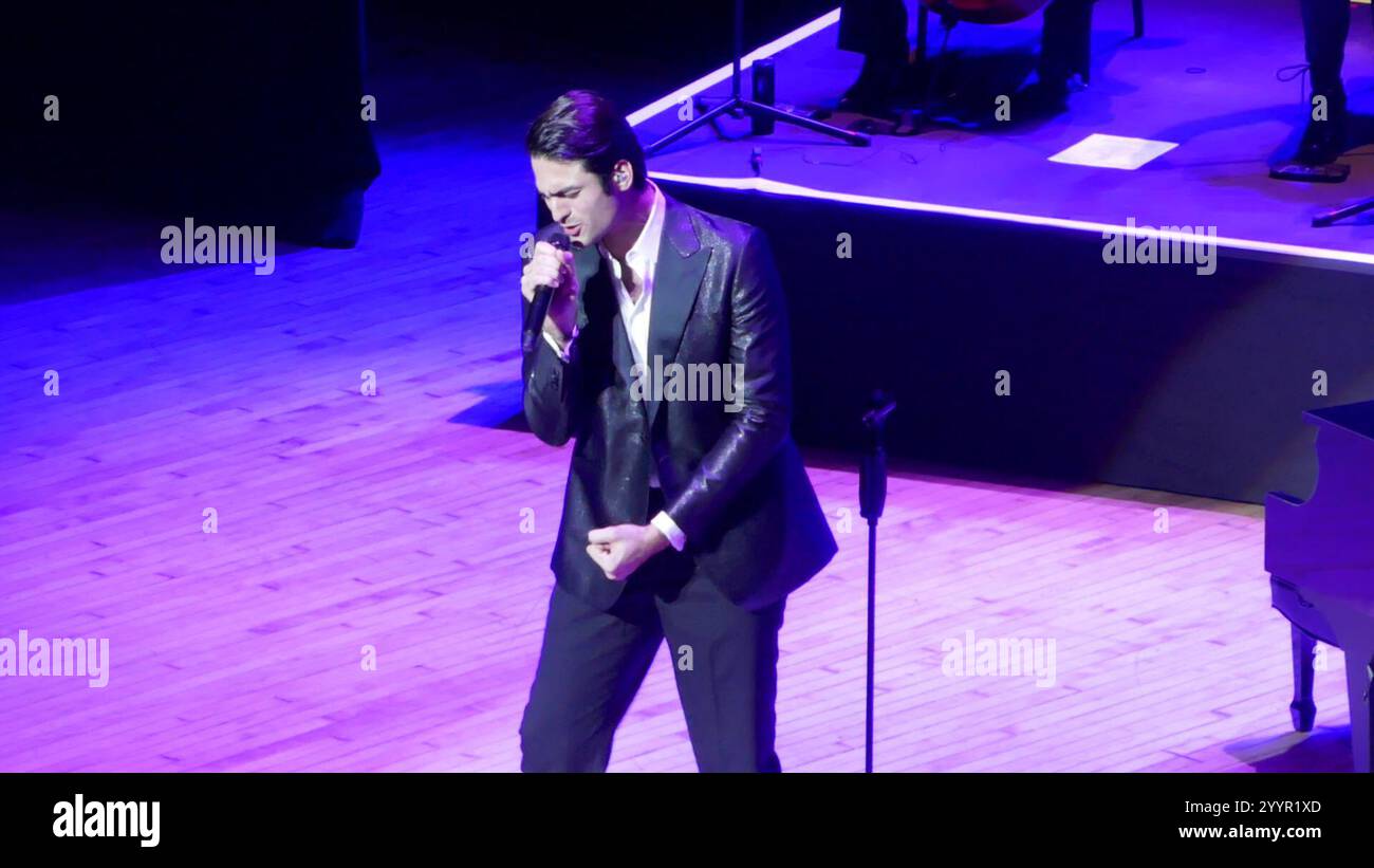 Los Angeles, California, USA 21st December 2024 Singer Matteo Bocelli ...