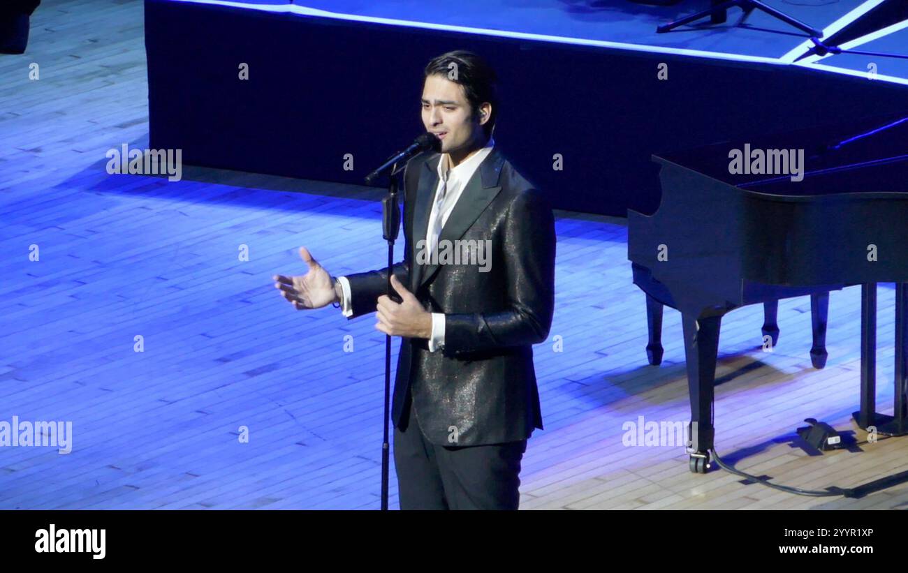 Los Angeles, California, USA 21st December 2024 Singer Matteo Bocelli ...