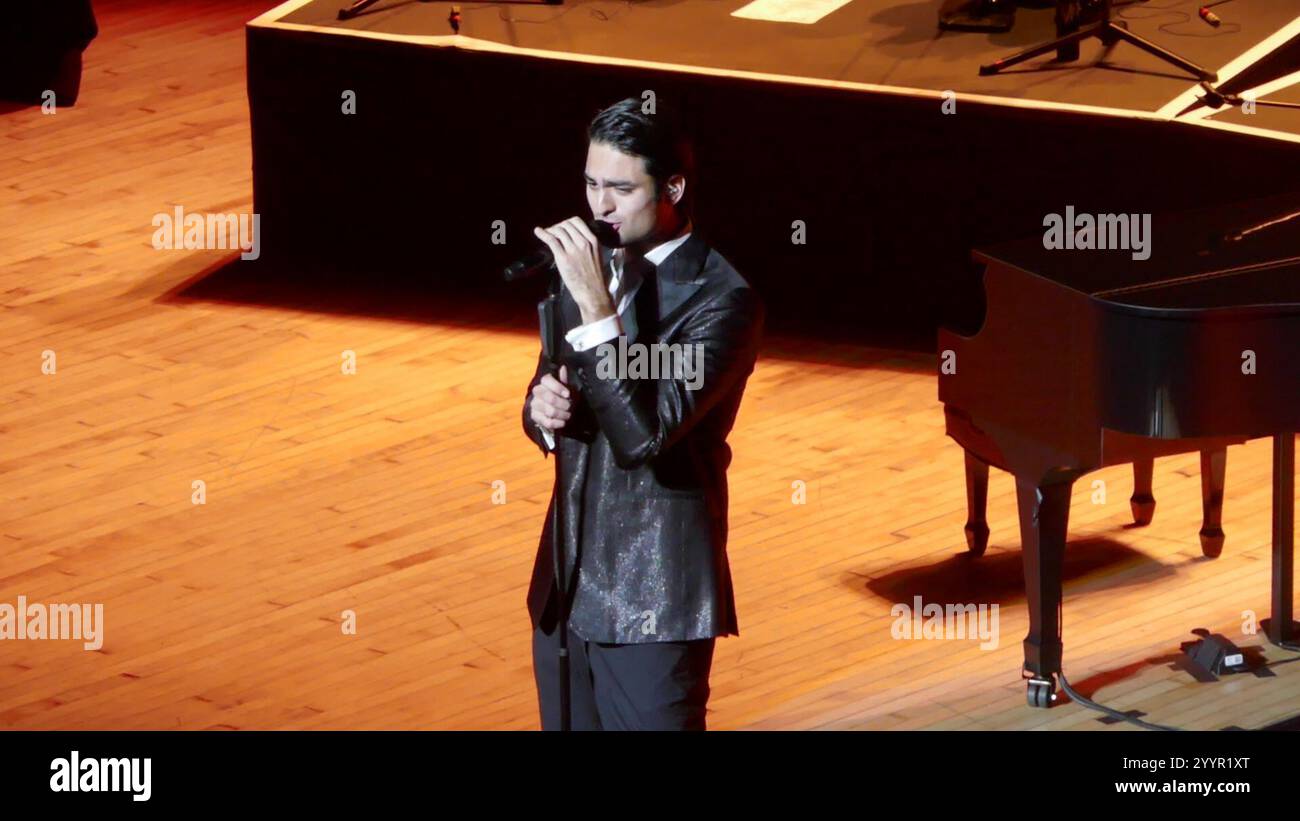 Los Angeles, California, USA 21st December 2024 Singer Matteo Bocelli ...