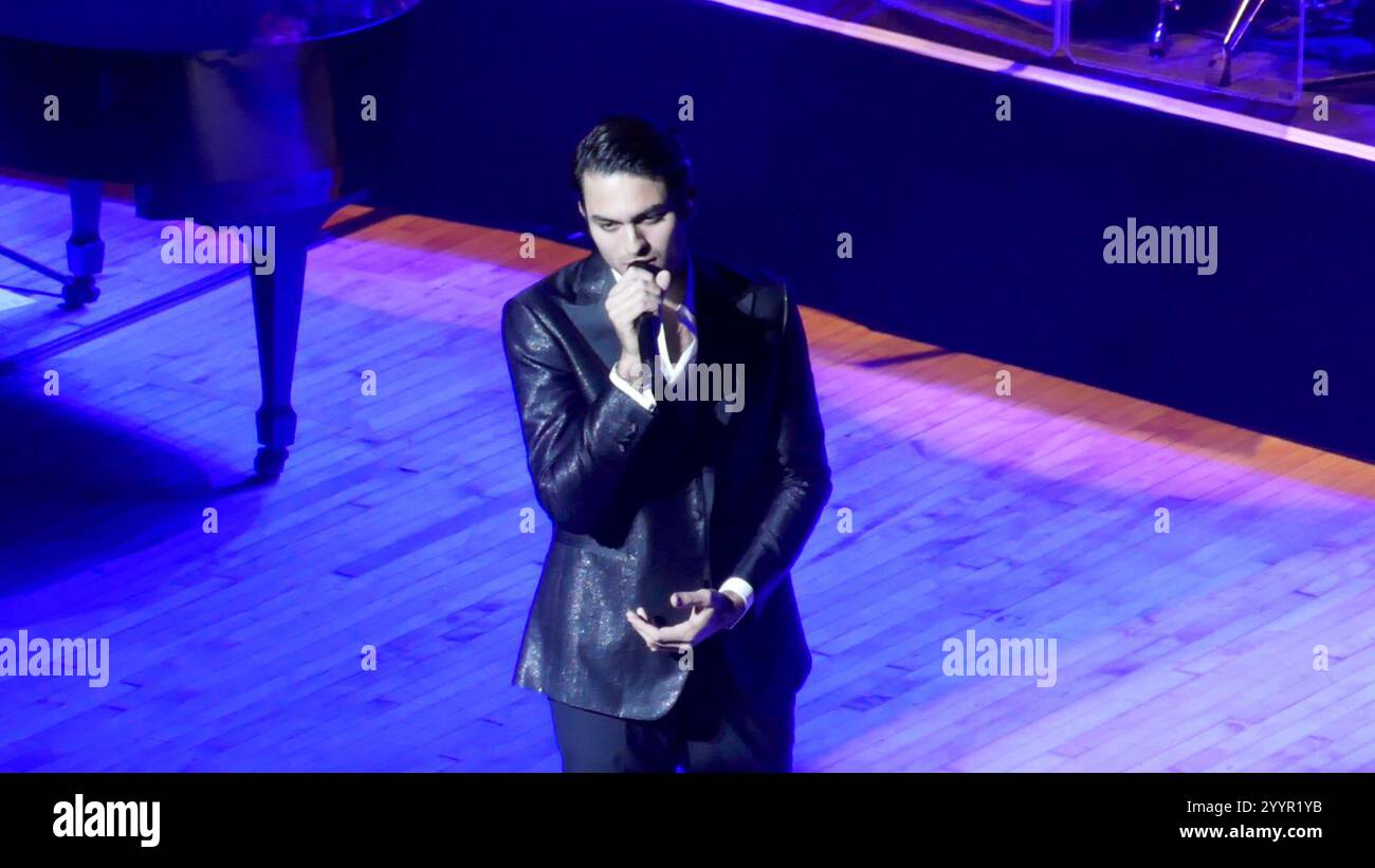 Los Angeles, California, USA 21st December 2024 Singer Matteo Bocelli ...