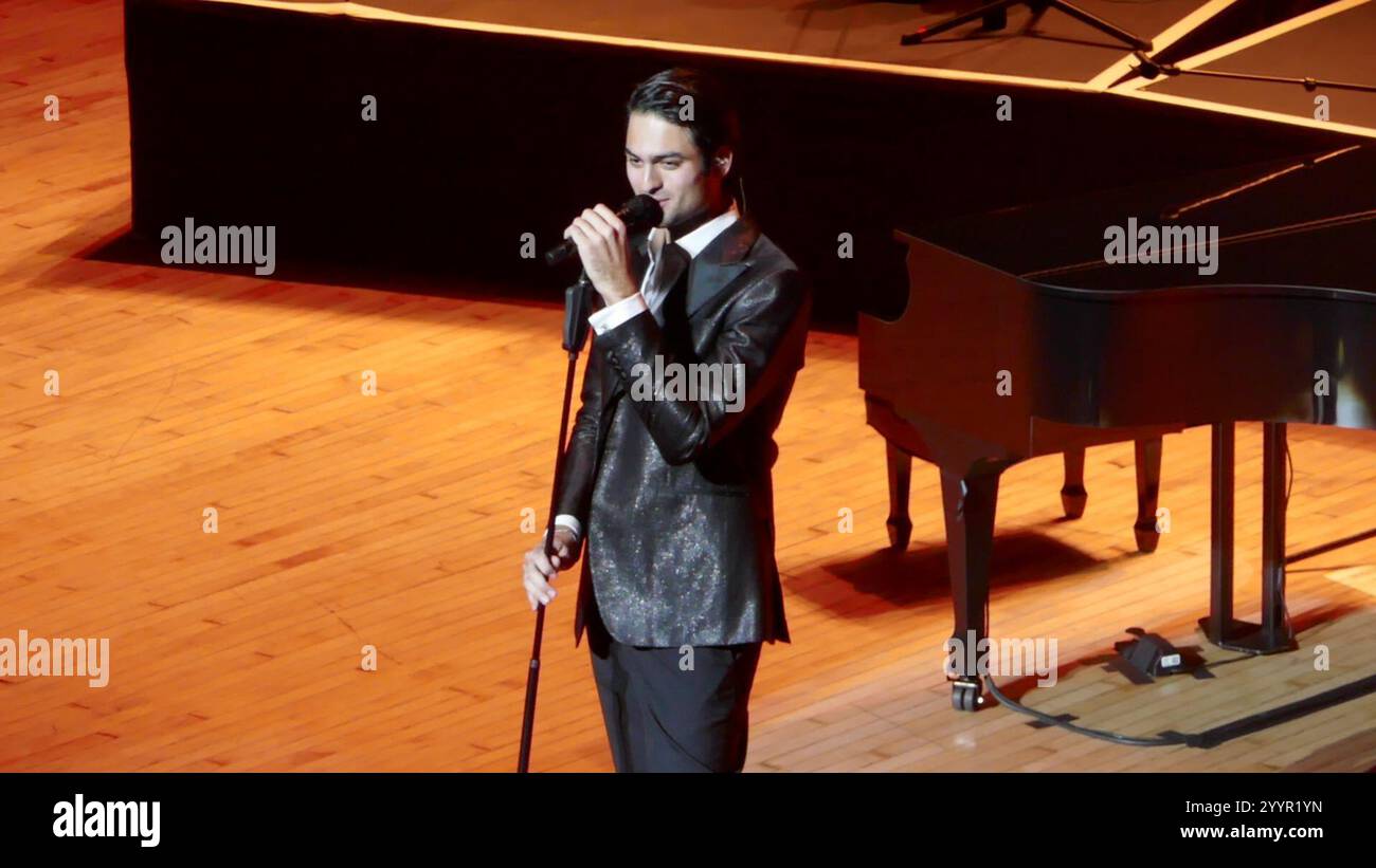 Los Angeles, California, USA 21st December 2024 Singer Matteo Bocelli ...