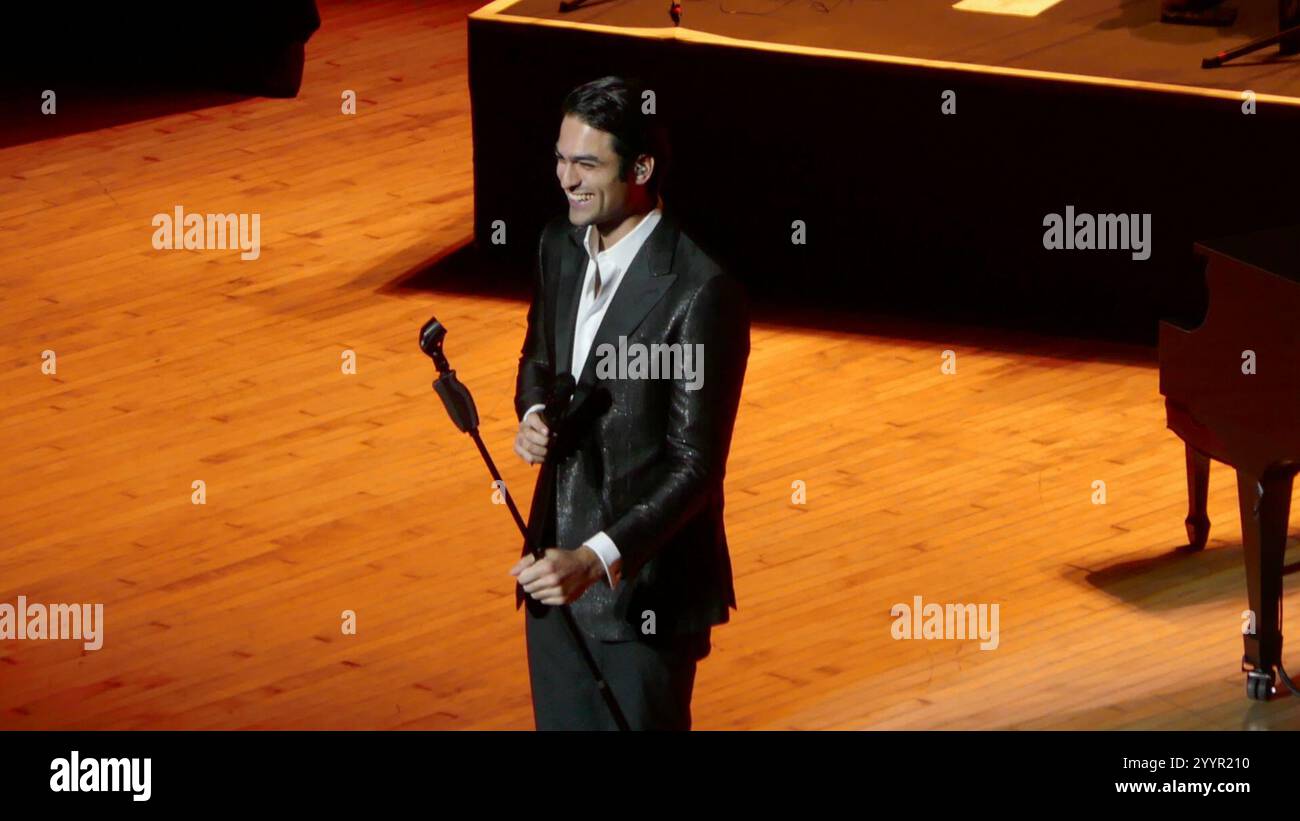Los Angeles, California, USA 21st December 2024 Singer Matteo Bocelli ...