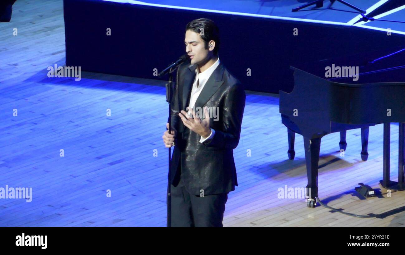 Los Angeles, California, USA 21st December 2024 Singer Matteo Bocelli ...