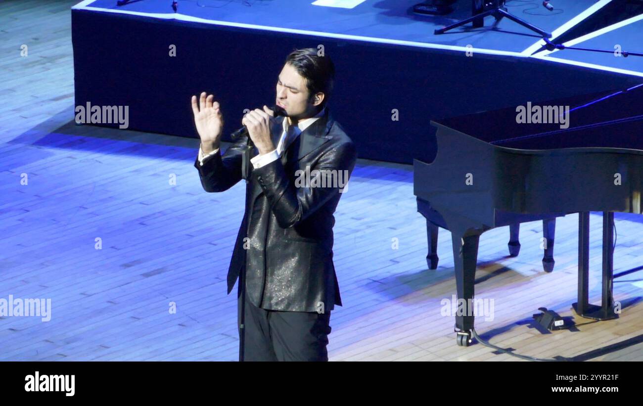 Los Angeles, California, USA 21st December 2024 Singer Matteo Bocelli ...