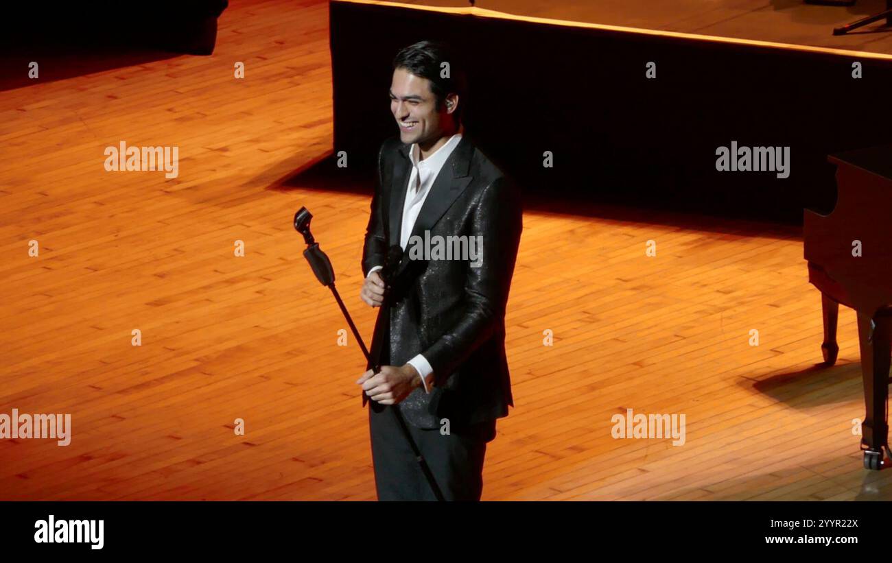 Los Angeles, California, USA 21st December 2024 Singer Matteo Bocelli ...
