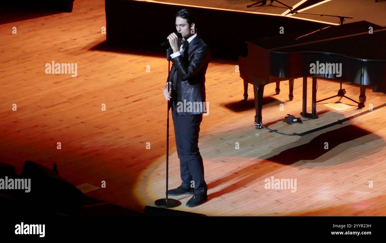 Los Angeles, California, USA 21st December 2024 Singer Matteo Bocelli ...