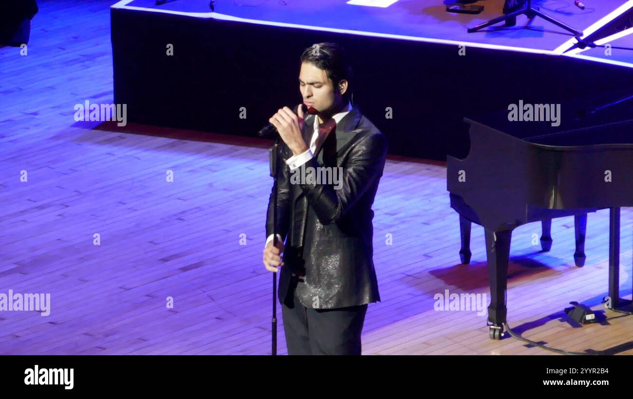 Los Angeles, California, USA 21st December 2024 Singer Matteo Bocelli ...