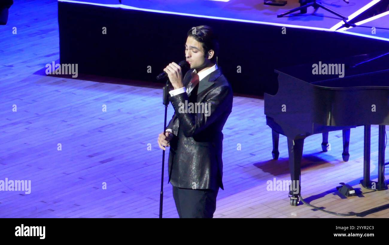 Los Angeles, California, USA 21st December 2024 Singer Matteo Bocelli ...