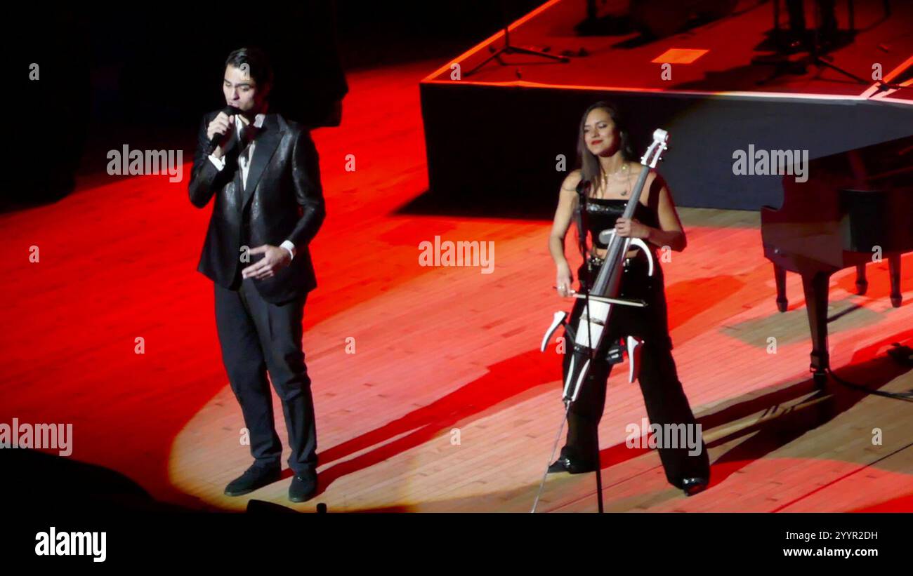 Los Angeles, California, USA 21st December 2024 Singer Matteo Bocelli ...