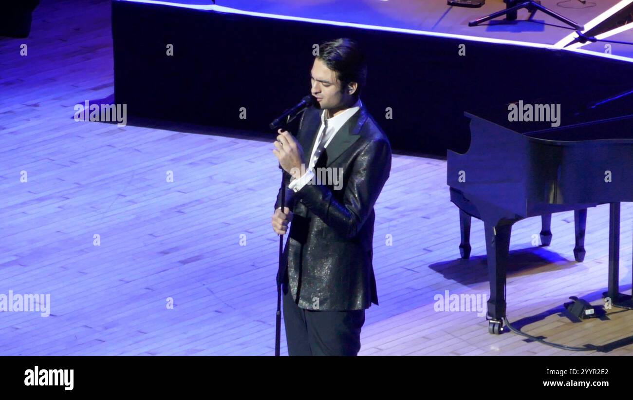 Los Angeles, California, USA 21st December 2024 Singer Matteo Bocelli ...