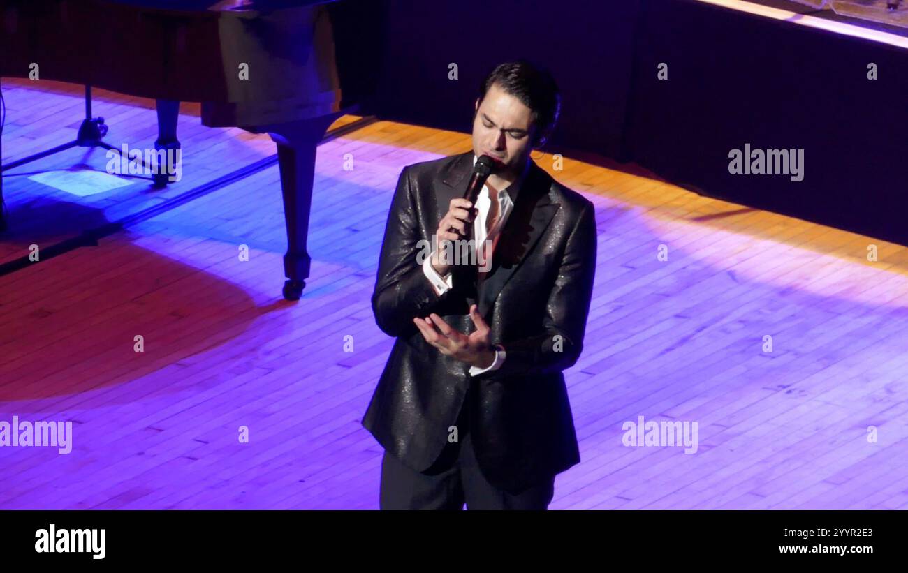 Los Angeles, California, USA 21st December 2024 Singer Matteo Bocelli ...