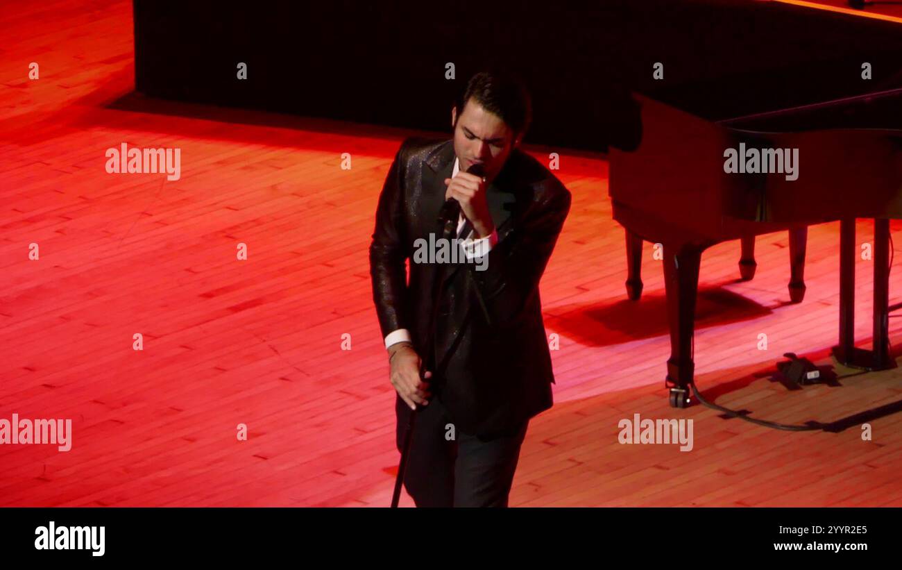 Los Angeles, California, USA 21st December 2024 Singer Matteo Bocelli ...
