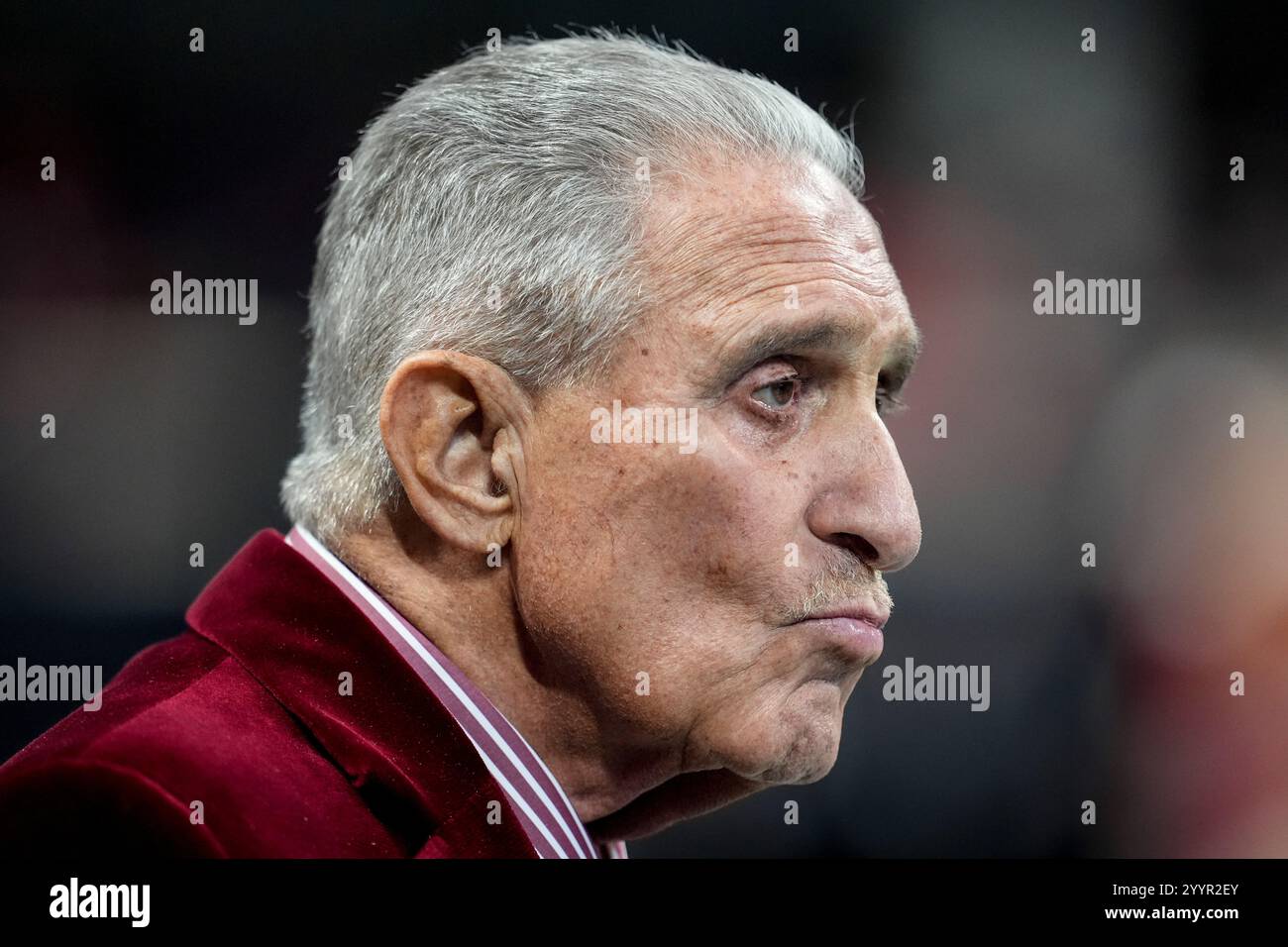 Atlanta Falcons owner Arthur Blank walks the field after an NFL ...