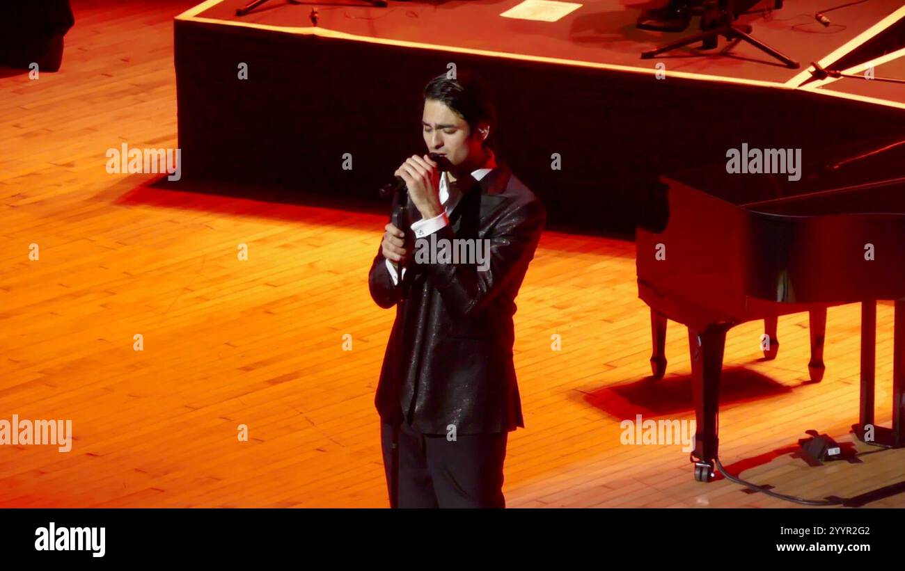 Los Angeles, California, USA 21st December 2024 Singer Matteo Bocelli ...