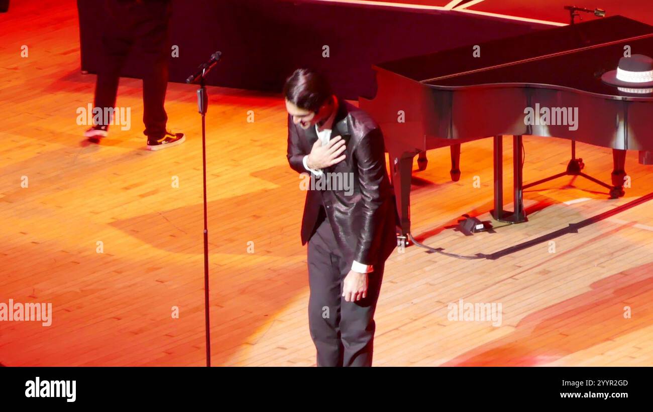 Los Angeles, California, USA 21st December 2024 Singer Matteo Bocelli ...
