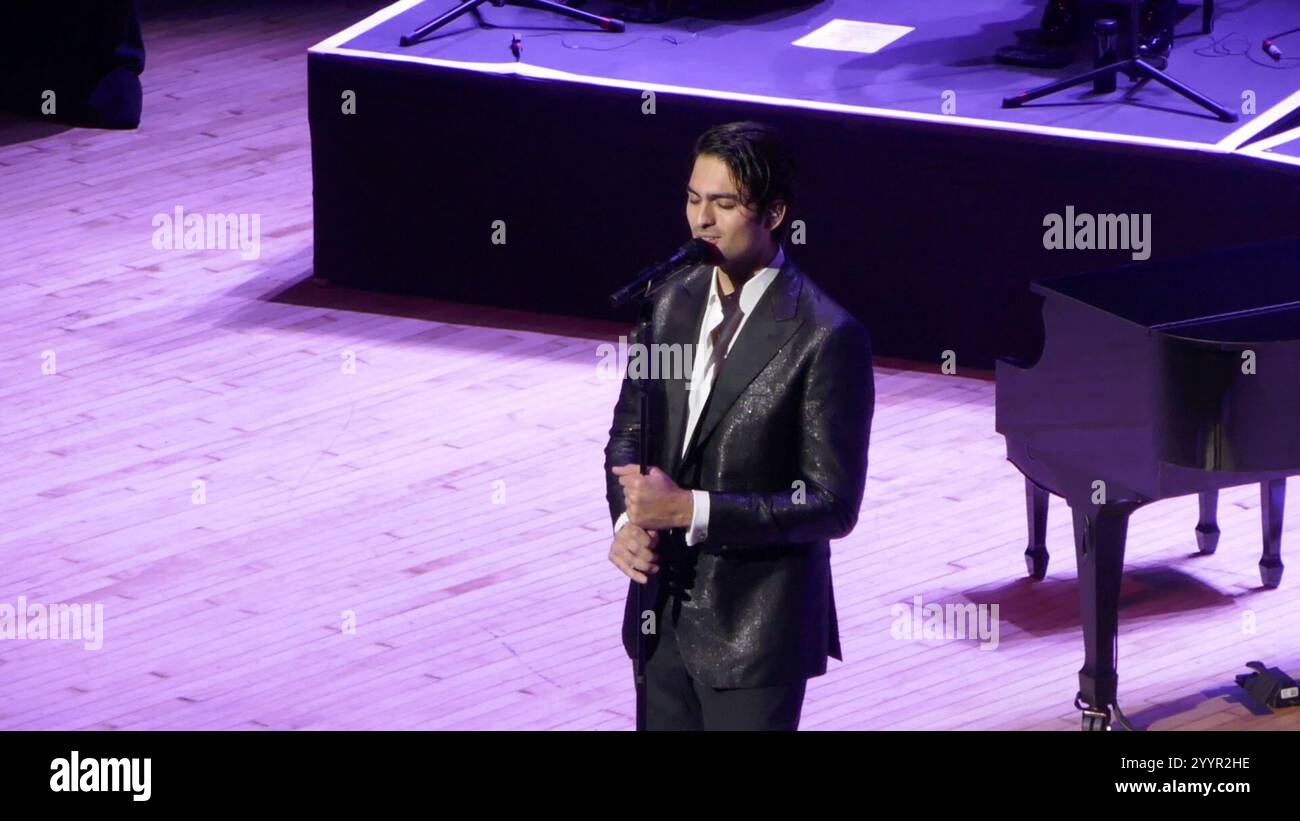 Los Angeles, California, USA 21st December 2024 Singer Matteo Bocelli ...