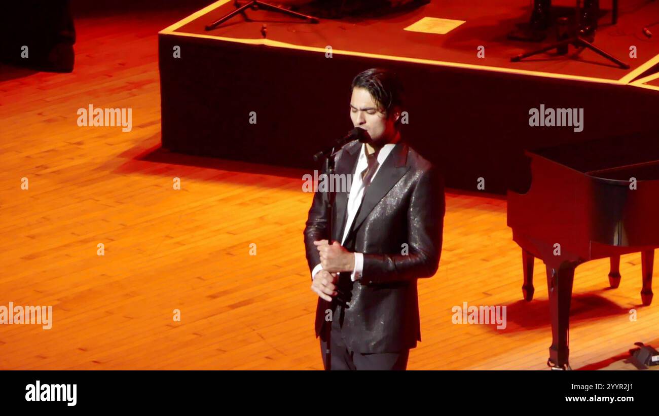 Los Angeles, California, USA 21st December 2024 Singer Matteo Bocelli ...
