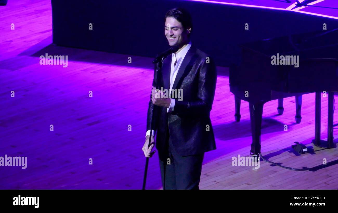 Los Angeles, California, USA 21st December 2024 Singer Matteo Bocelli ...