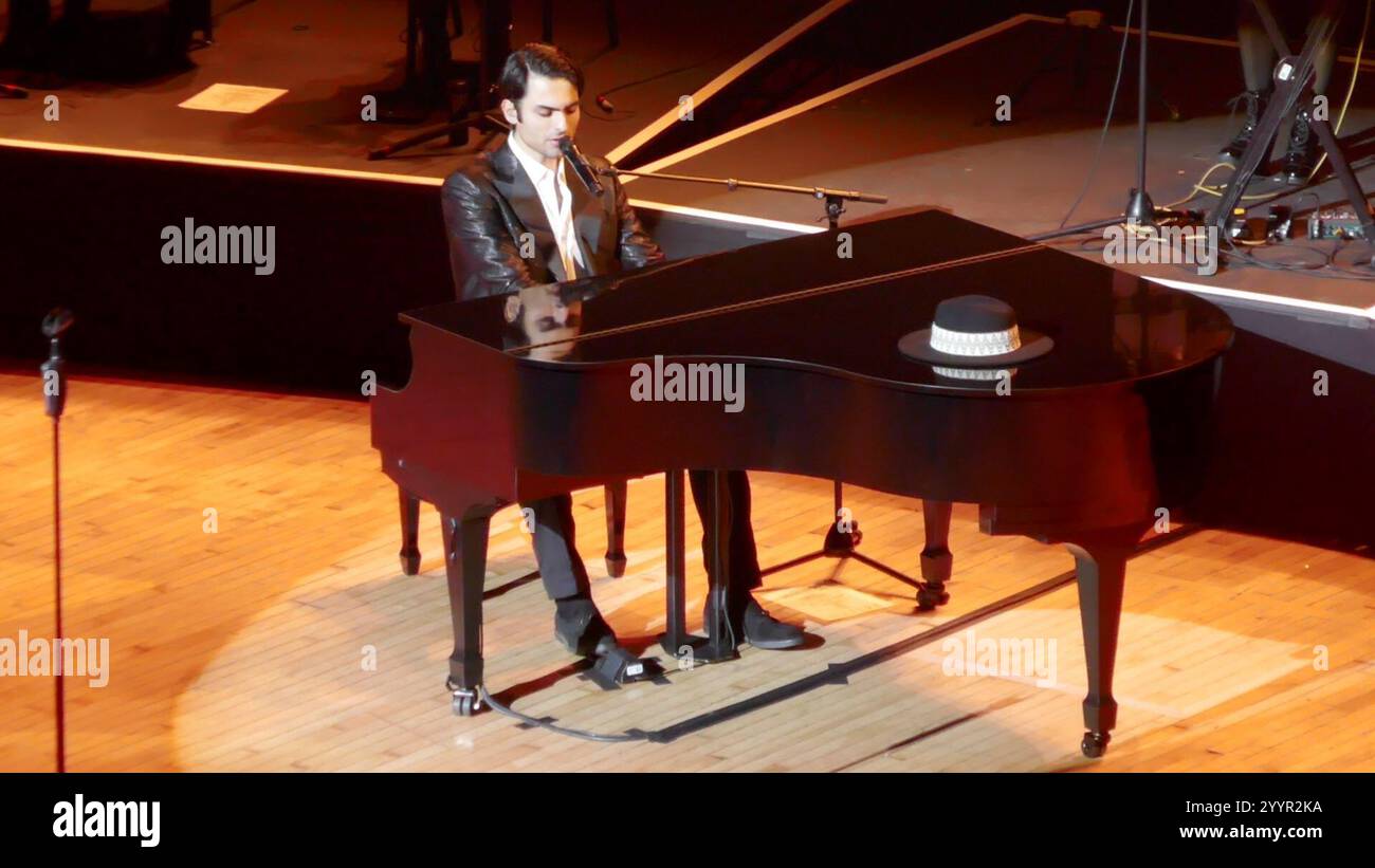 Los Angeles, California, USA 21st December 2024 Singer Matteo Bocelli ...