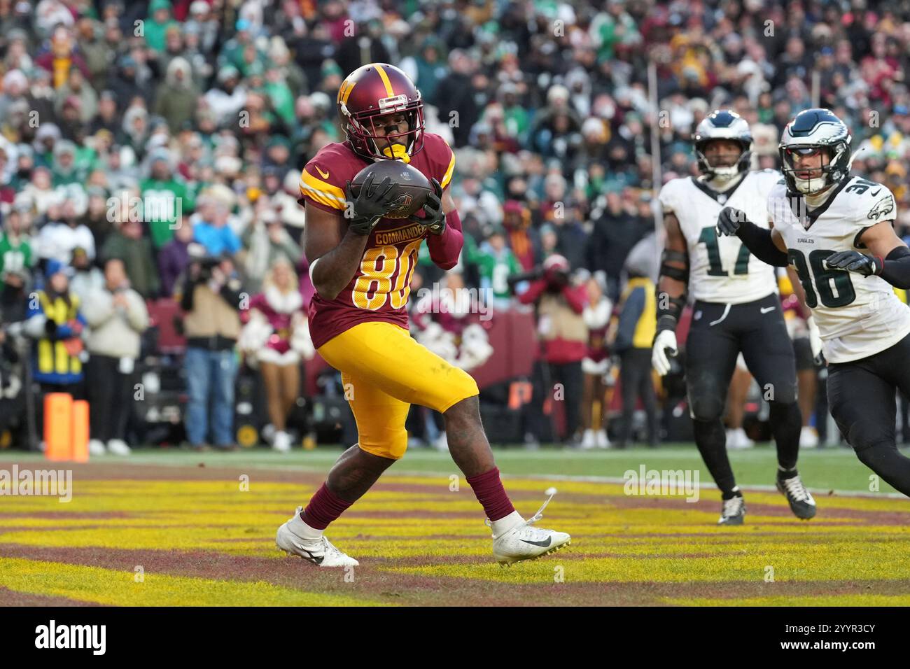 Washington Commanders wide receiver Jamison Crowder (80) catches the ...