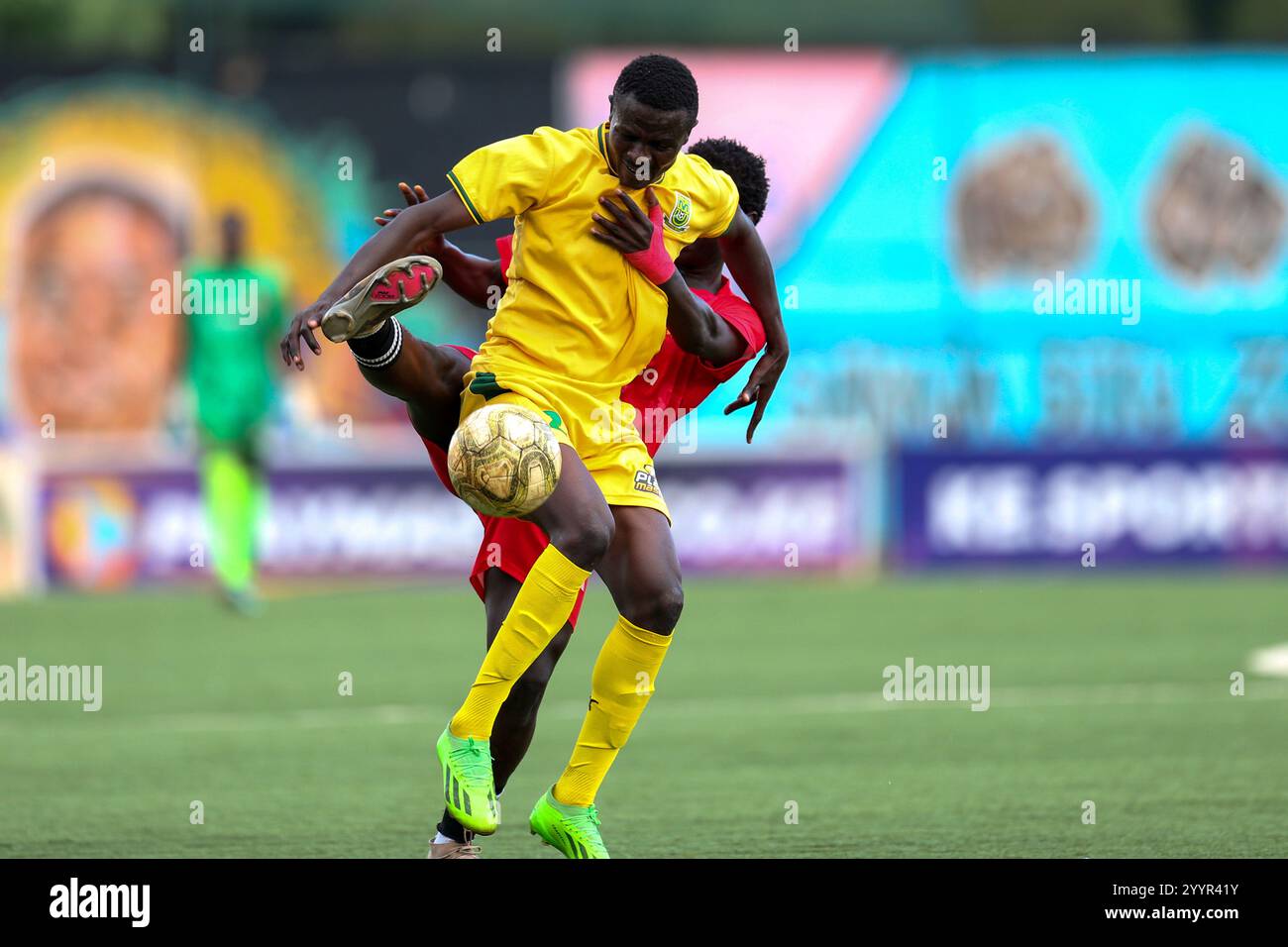 NAIROBI, KENYA - DECEMBER 21: Mathare United Derrick Anami shields ...