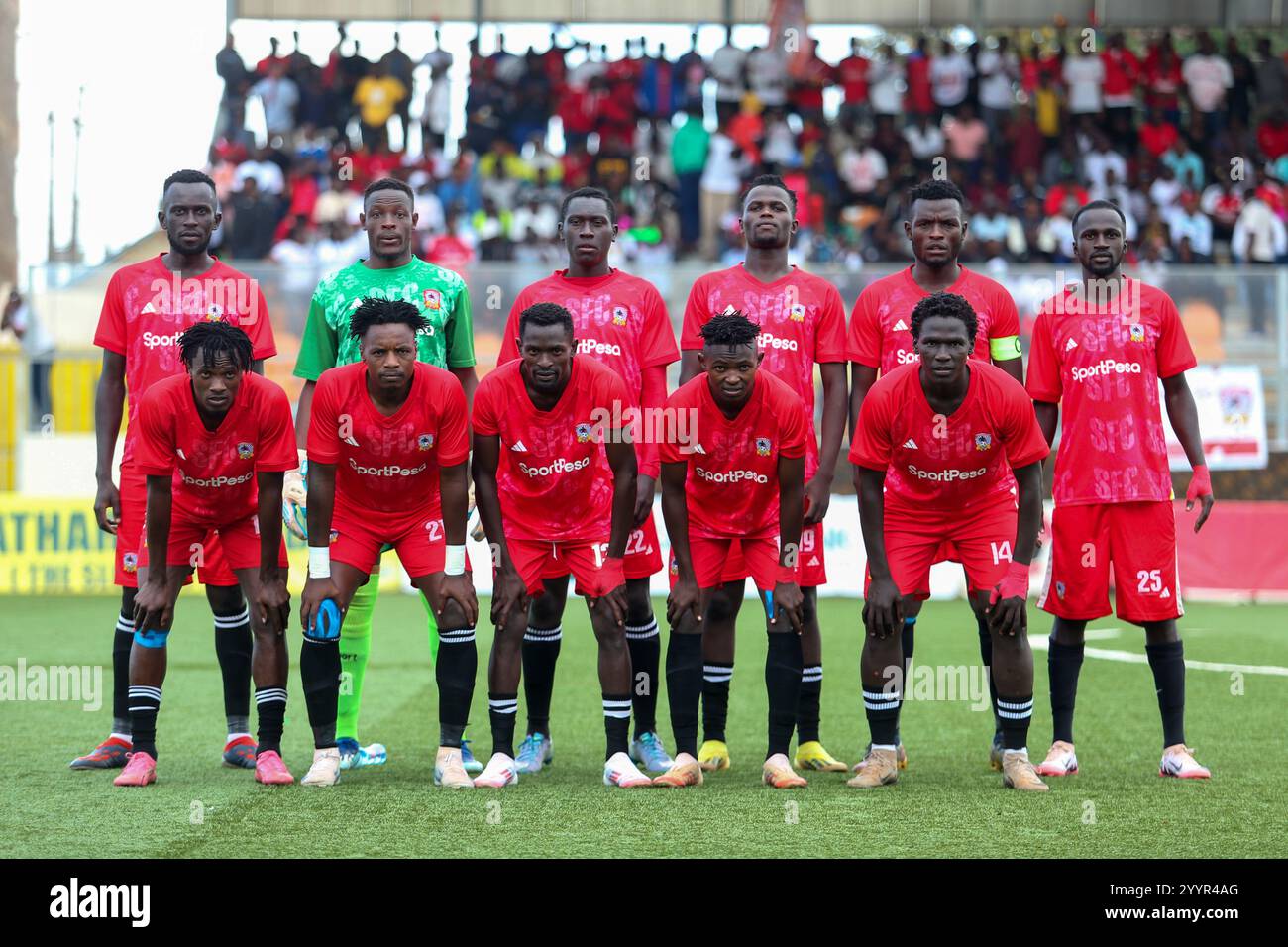 NAIROBI, KENYA - DECEMBER 21: Shabana fc players line-up before facing ...