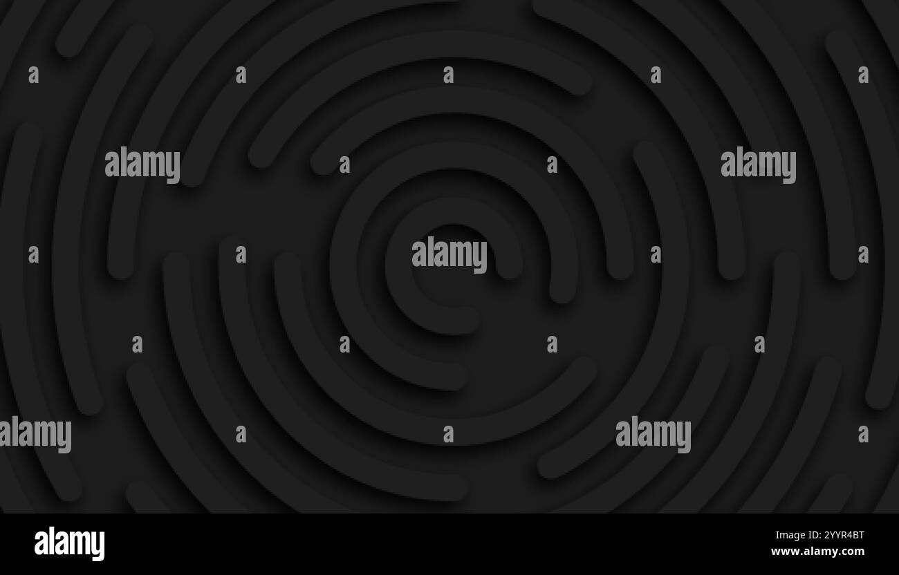 abstract black circular shape background Stock Vector Image & Art - Alamy