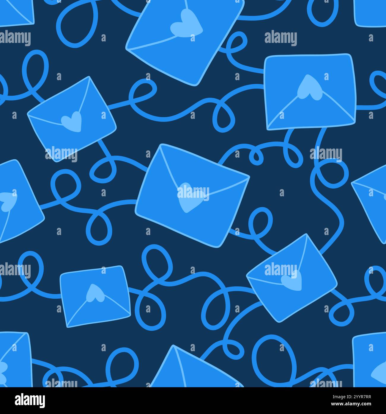 Valentine love hearts seamless 14 February pattern for wrapping paper ...