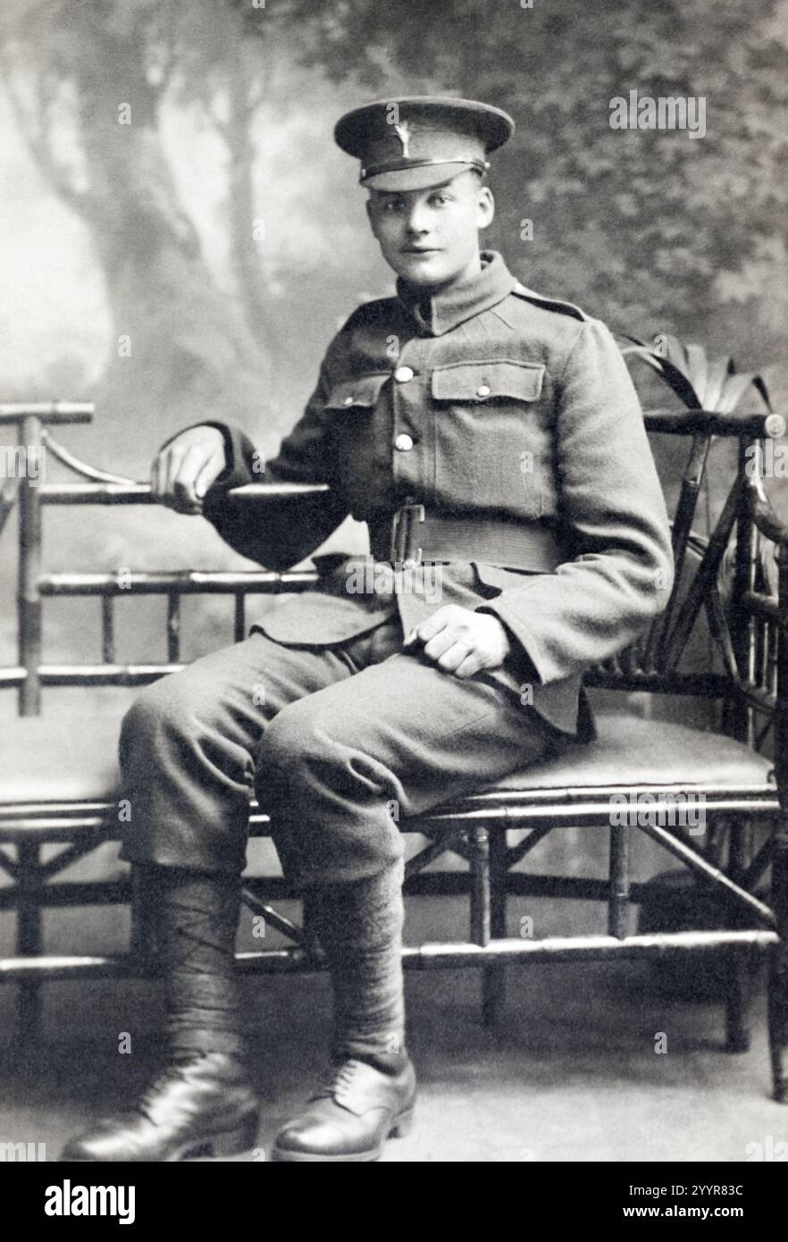 A soldier of the Welsh Guards during the First World War Stock Photo ...