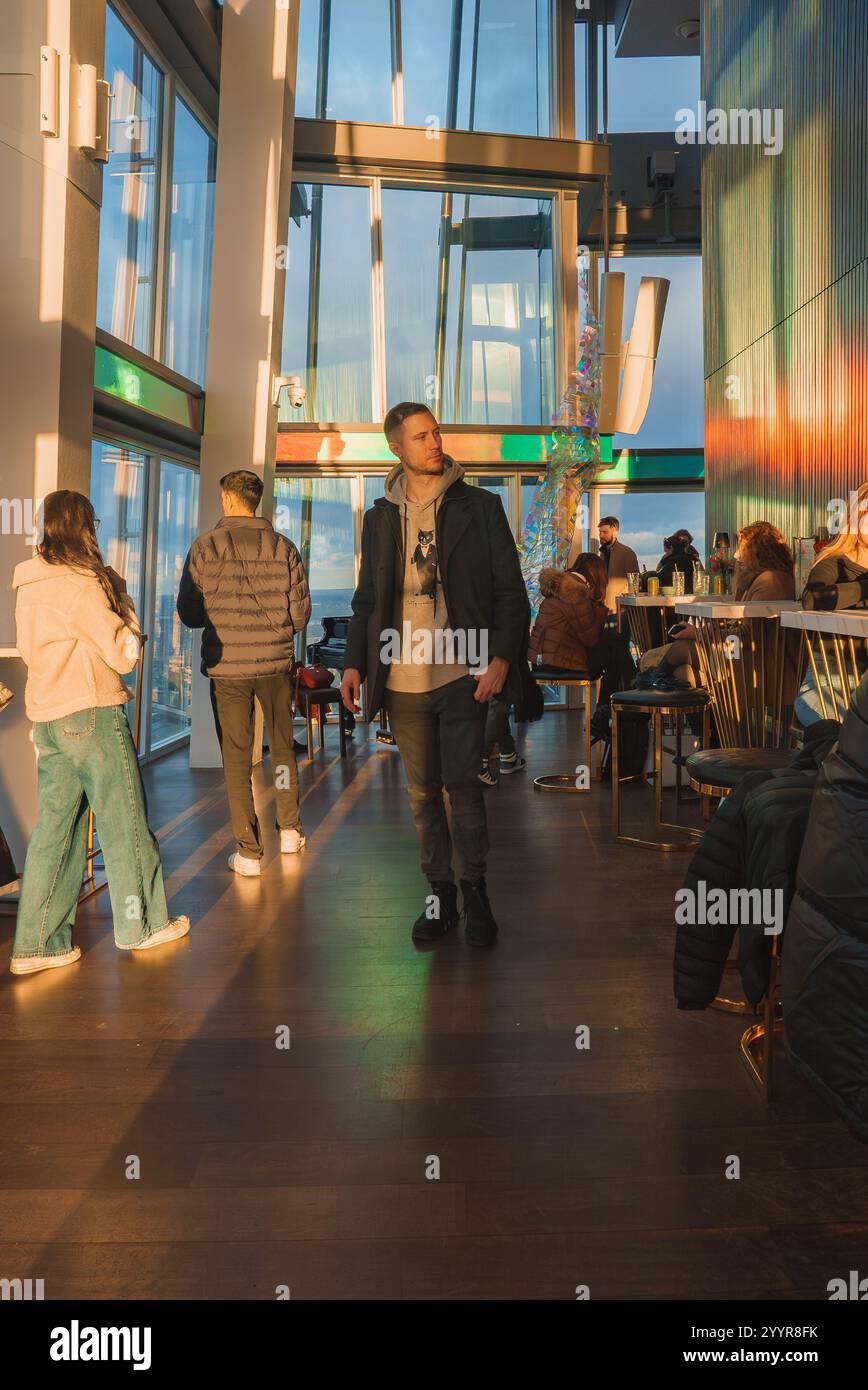 The Shard's interior features natural light, large glass windows, and a ...