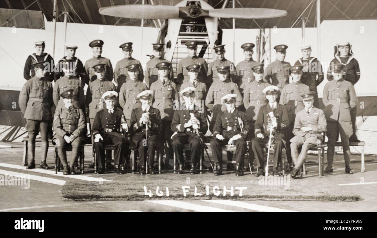 Royal Air Force and Fleet Air Arm personnel in front of a Blackburn ...