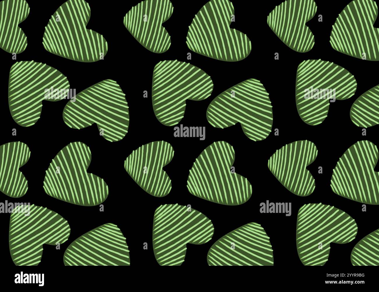 Valentine love hearts seamless 14 February pattern for wrapping paper ...