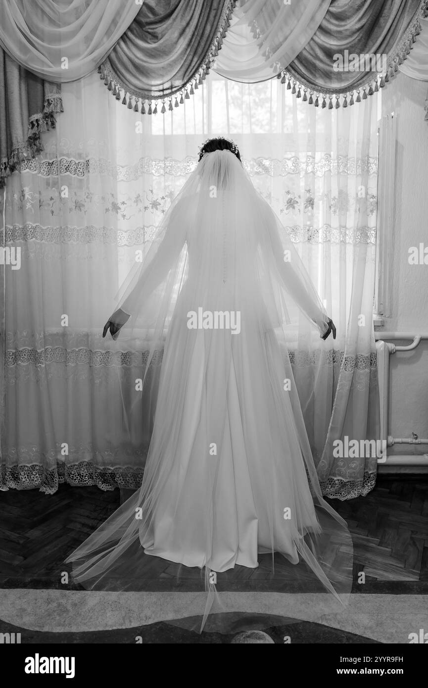 Graceful woman in soft Black and White Stock Photos & Images - Alamy