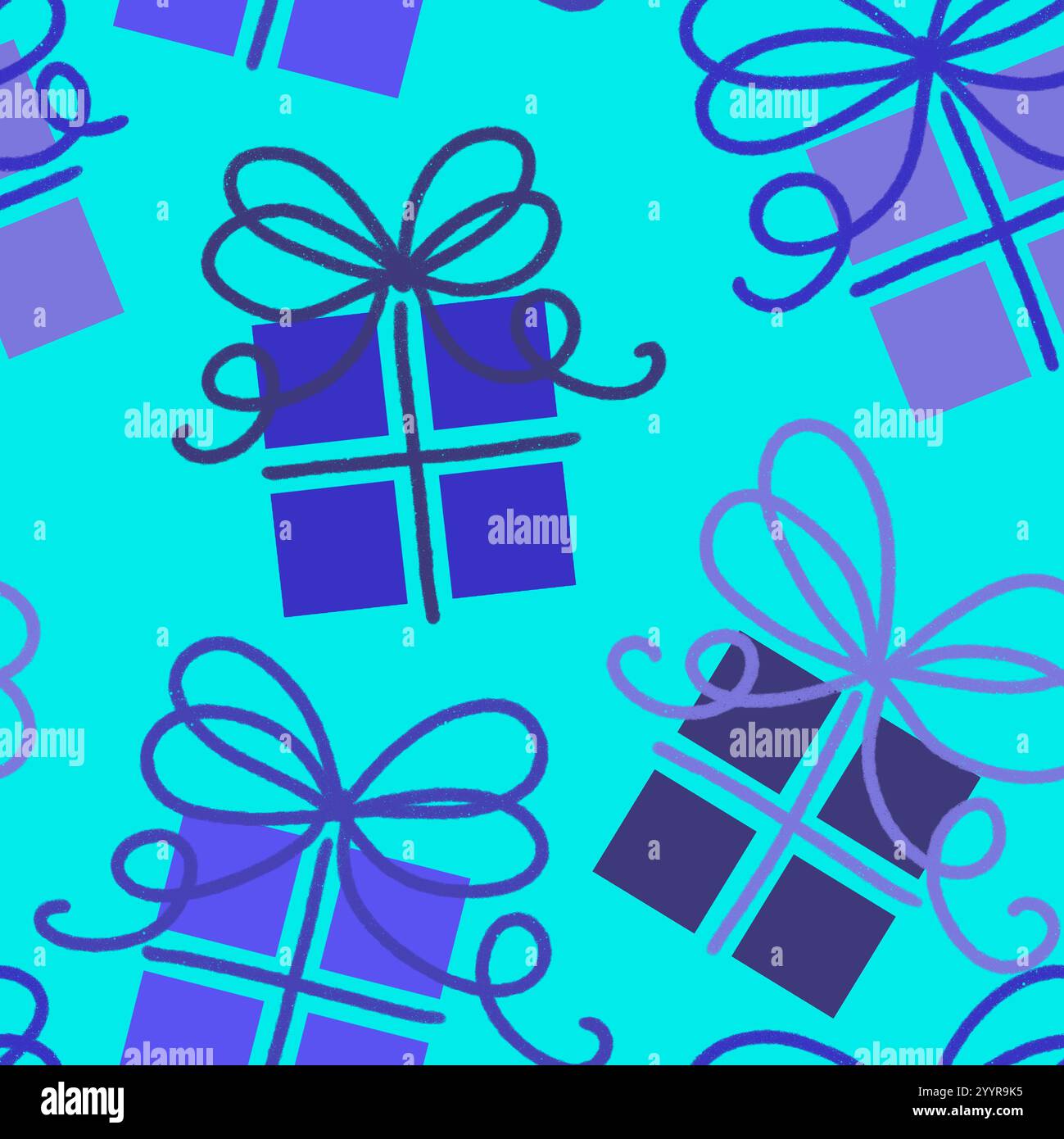 Birthday party seamless gift box pattern for Christmas wrapping paper ...